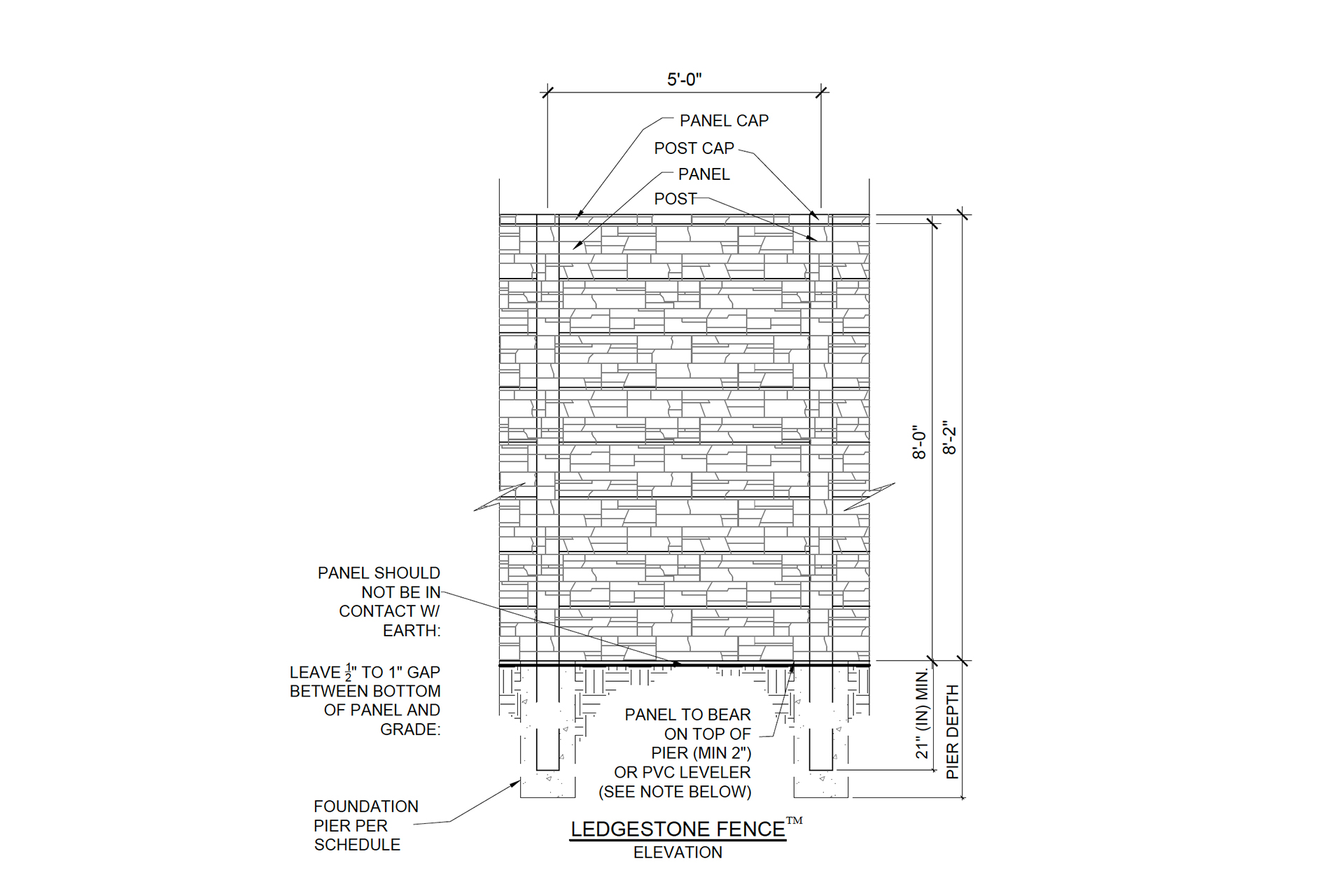 Fence and Column CAD downloads - Signature Stone