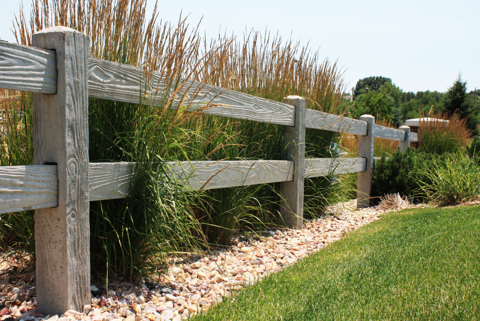 Denver Split Rail Fence - Signature Stone